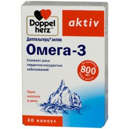 Buy Doppelherz 'Active Omega-3', 30 capsules | Online Pharmacy