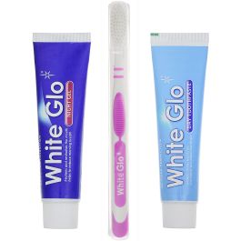 Buy White Glo set Day toothpaste 100 grams + Night gel 100 grams ...