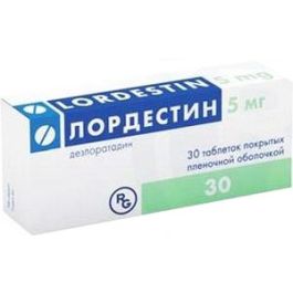 Buy Lordestin tab. p / o film. 5mg # 30 | Online Pharmacy