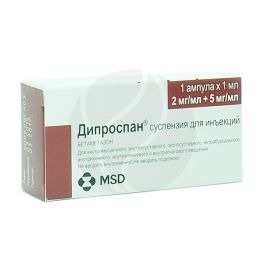 Diprospan suspension for injection. 2mg + 5mg / ml, 1ml | Buy Online