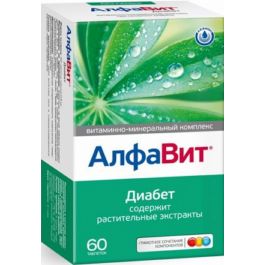Buy Vitamin-mineral complex AlfaVit 'Diabetes', 60 tablets | Online ...