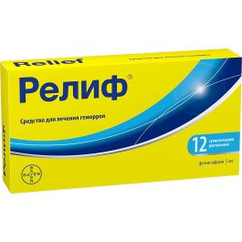 Buy Relief hemostatic suppositories for the treatment of hemorrhoids ...