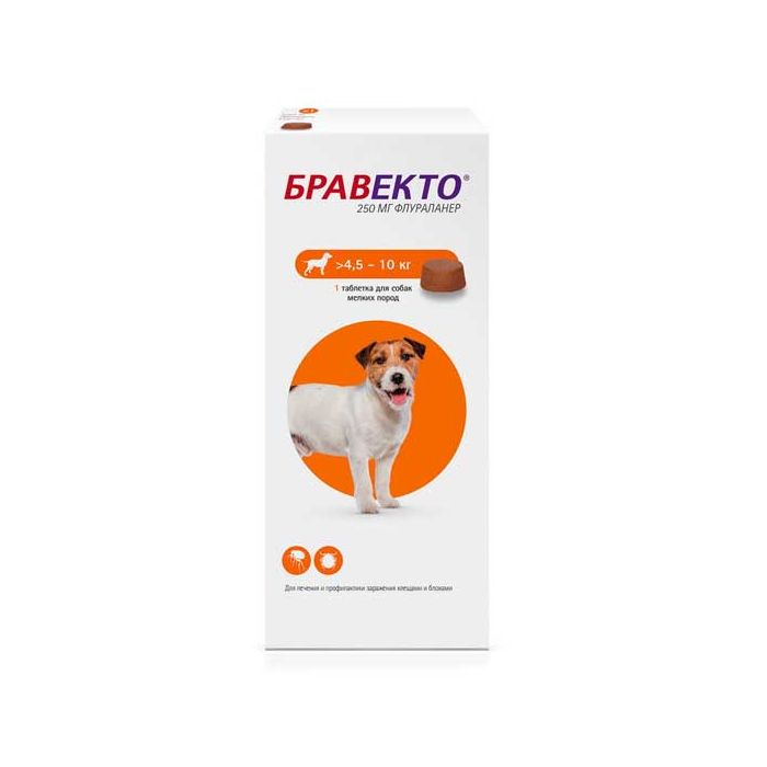 Buy Bravecto 250 mg for small breed dogs online
