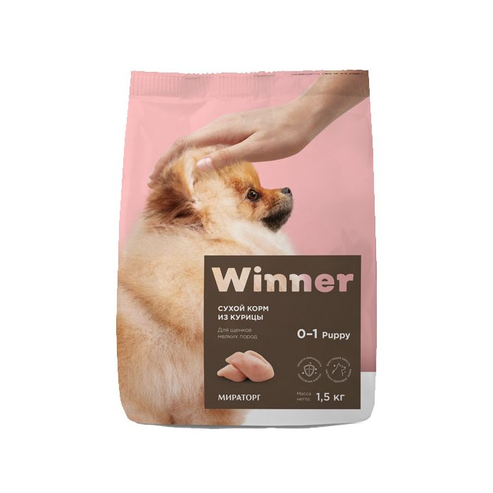 Buy WINNER dry food for puppies of small breeds chicken 1.5 kg online